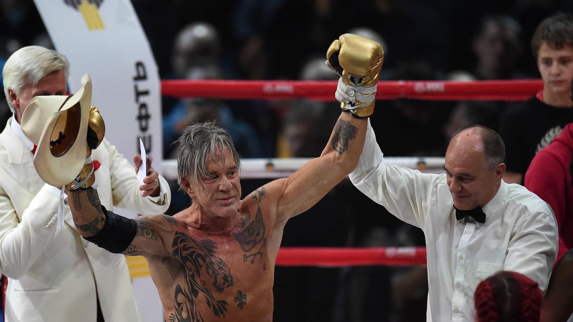 Mickey Rourke Boxing Face