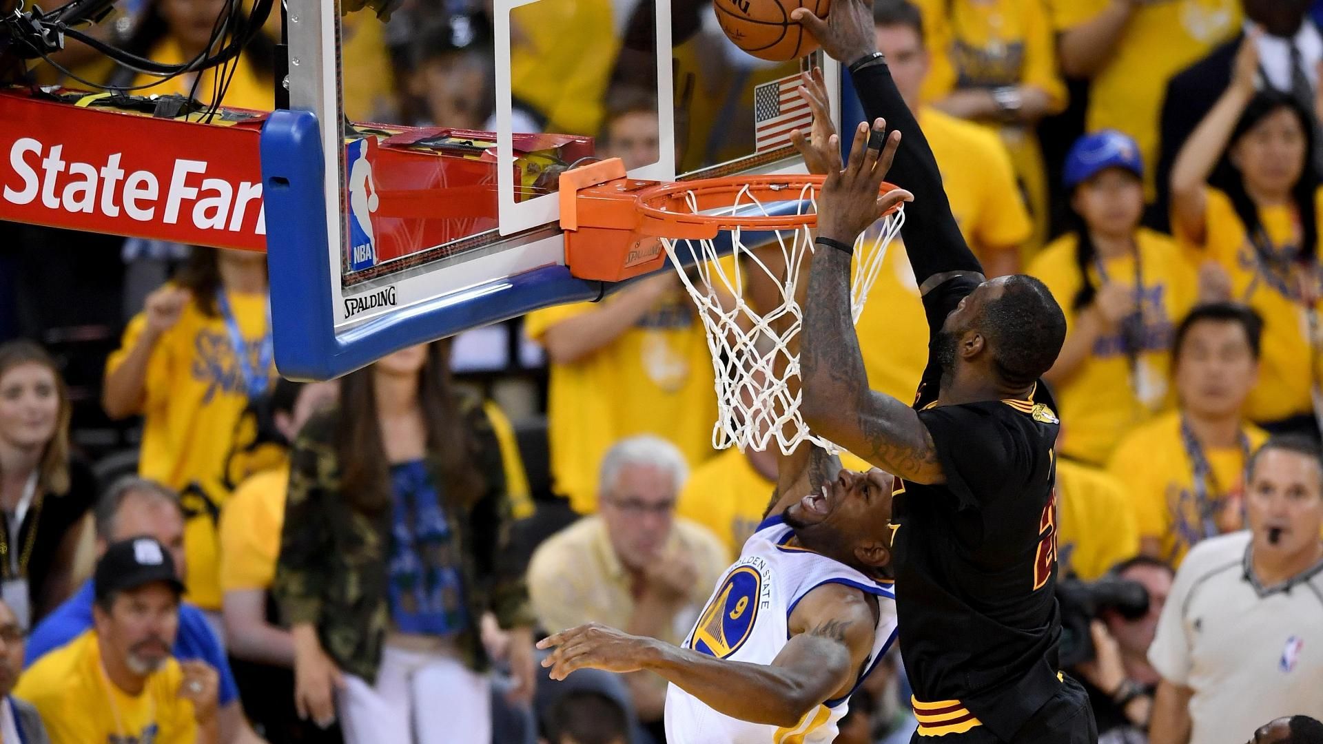 Andre Iguodala on Finals block: 'If J.R. is not there, I'm dunking it ...