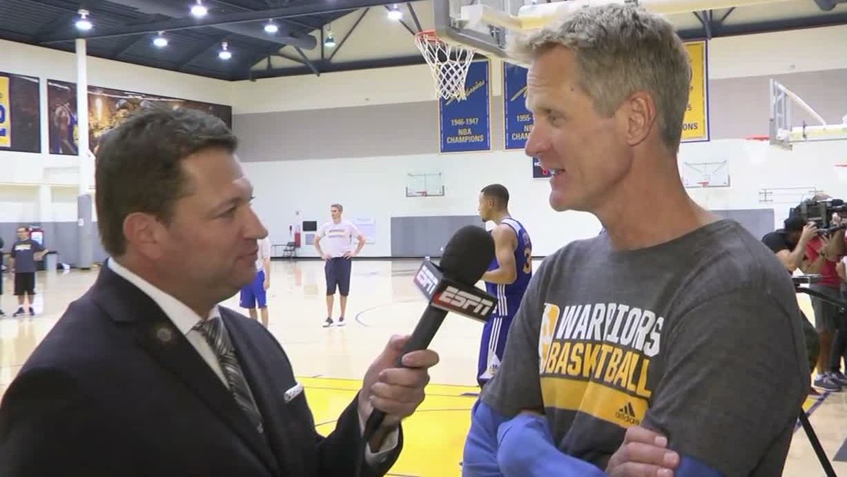 Steve Kerr says Kevin Durant looks 'great' during his first Warrior ...